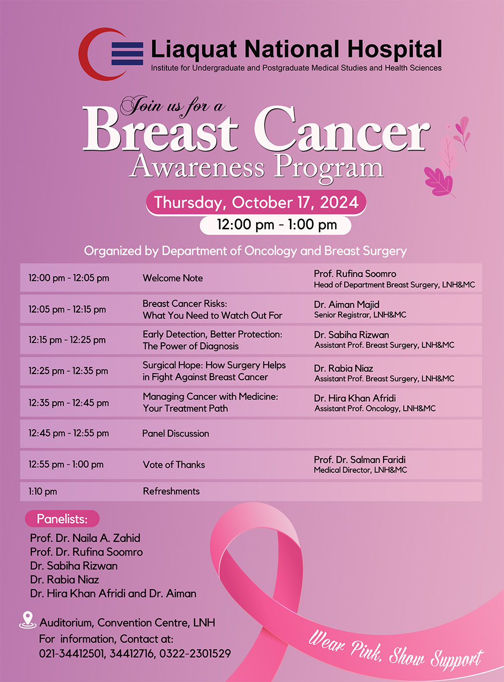 Join us for a Breast Cancer Awareness Session