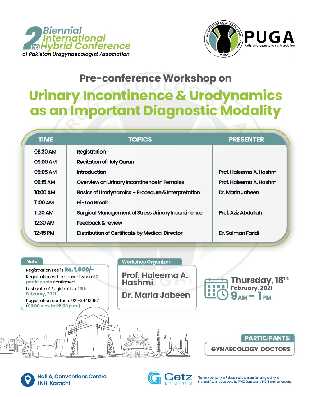 Pre-Conference Workshop