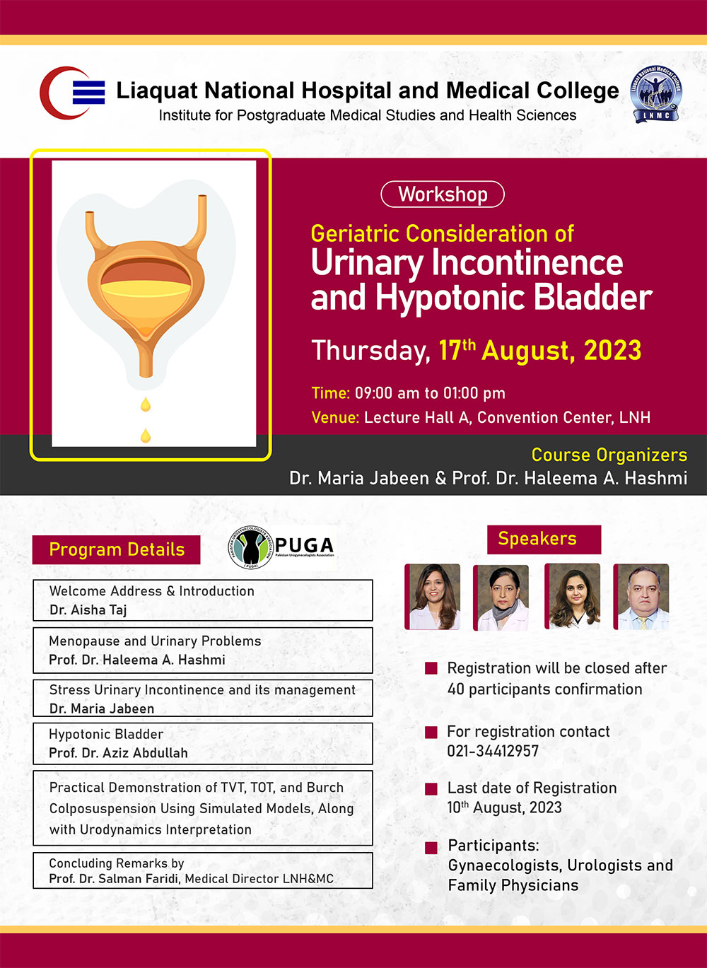 Workshop on Geriatric Consideration of Urinary Incontinence and ...
