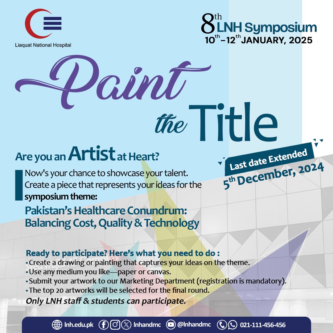 8th LNH Symposium: Paint the Title – Showcase your Talent